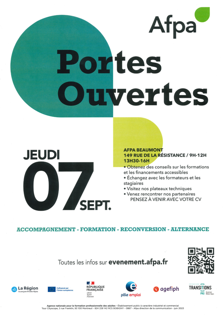 Portes ouvertes AFPA Clermont-Beaumont - Form'toit